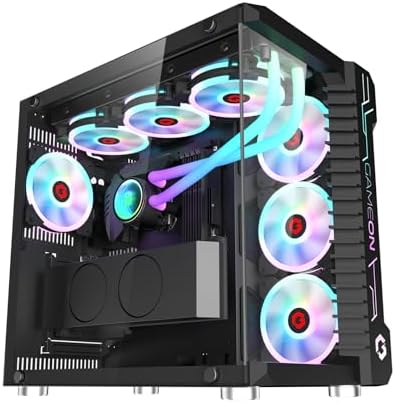 GAMEON Emperor Midnight III Series Mid Tower PC Gaming Case, 120mm ARGB ...