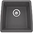 Blanco 441475 Silgranit II Preforma Single Bowl, Cinder - Single Bowl ...
