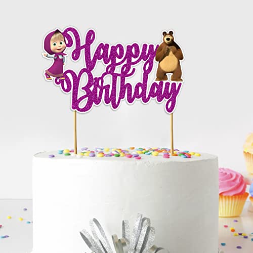 Seyal® Masha and the bear Happy Birthday Cake Topper in Kuwait | Whizz