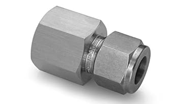 Duolok 316SS Female Connector 3/8'' Tube x 1/4'' NPT (Swaglok PN: SS-600-7-4; Parker PN: 6FSC4N ...