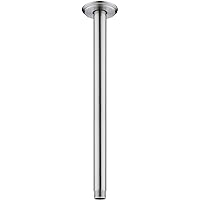 Anpean 12 Inch Shower Arm and Flange Brushed Nickel, Ceiling Mounted ...