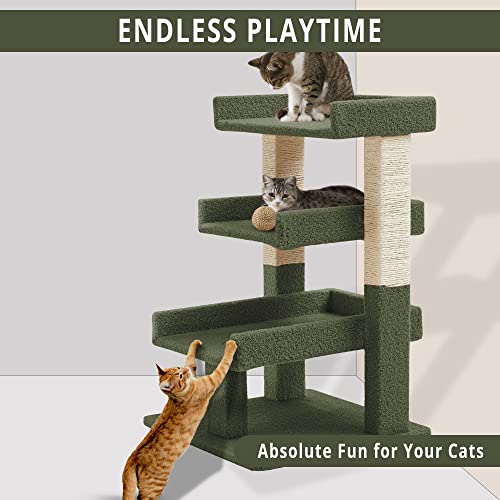 Naomi Home Nala Cat Tree for Large Cats, Cat Activity with Scratching ...