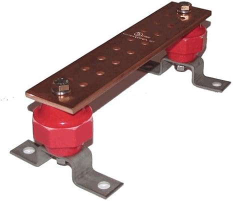 Wall Mounted Copper Ground Bus Bar Kit- Thickness .25" Width 2" Length ...