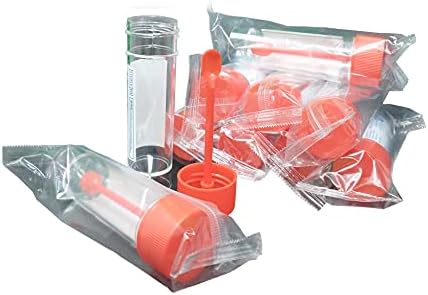 Sterile Stool Specimen Cup with Screw-On Spoon Lid - 30ml ...