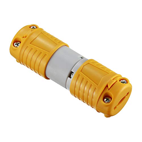 Miady Extension Cord Ends Male and Female, 15 Amp 125 Volt Heavy Duty Replacement Plug ...