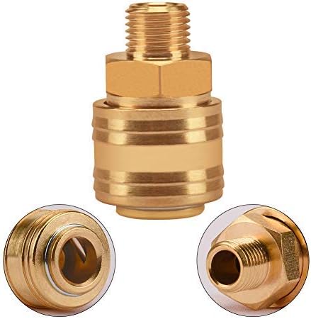 2stk Air Line Connectors 1/4″ BSP Euro Airline Hose Compressor Fittings ...