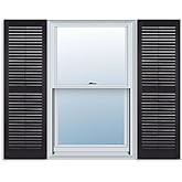 Amazon.com: 15 Inch x 59 Inch Standard Louver Exterior Vinyl Window ...