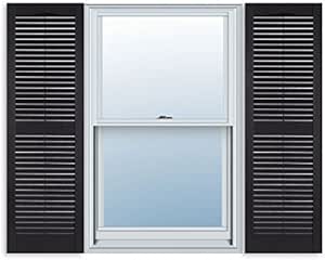 Amazon.com: 15 Inch x 51 Inch Standard Louver Exterior Vinyl Window ...