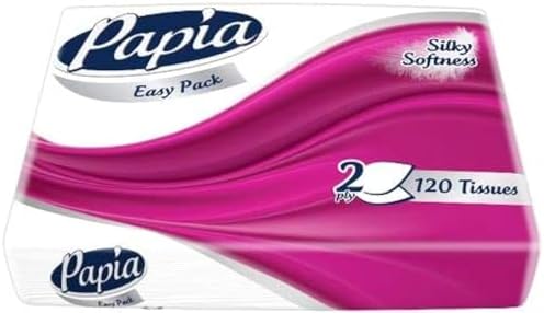 سعر Papia Facial Tissue PE Easypack 2 PLY 120 فى مصر | بواسطة امازون ...