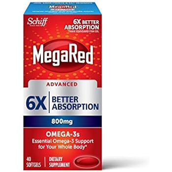 Amazon.com: MegaRed Advanced 4in1 900mg, 120 softgels Value Pack (2 ...