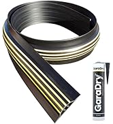 1 ½" High Garage Door Flood Barrier Threshold Kit (8'3") | Flexible PVC ...