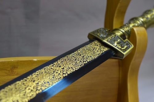 Dragon and Phoenix Sword(High Carbon Steel Etch Pattern,Alloy Handle ...