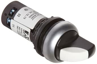 Eaton C22-WRKV-K02 Interruptor selector tipo perilla, 2 posiciones, operación mantenida ...