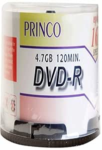 Princo Pack de 100 DVD-R, 4.7GB, 16X: Amazon.es: Informática