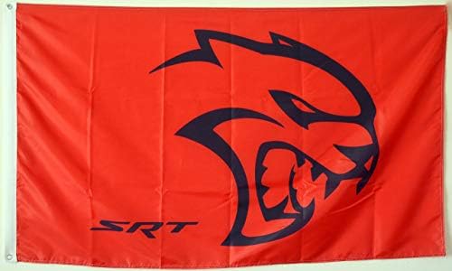 AutoAdvertising Dodge Challenger SRT Hellcat Flag Banner 3X5 6.2 Liter ...