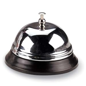Amazon.com : Officemate Call Bell, Black Base with Nickel Top (93671 ...