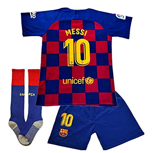 19/20 New Season Messi 10 Barcelona Home Kids Jersey/Shorts/Socks (13 ...