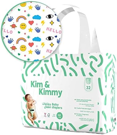 Kim & Kimmy - New Born Diapers, up to 5kg, qty 32 Funny Icons price in ...