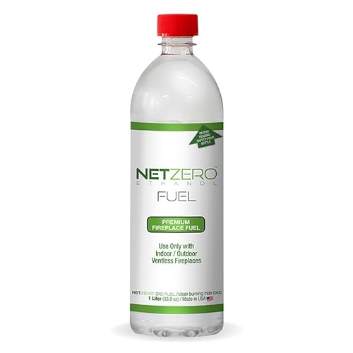 NETZERO Bioethanol Fuel for Ventless Fireplaces, Fire Pit, Stoves and ...