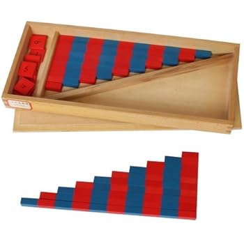 Amazon.com: Montessori Small Number Numerical Rods with Number Tiles ...