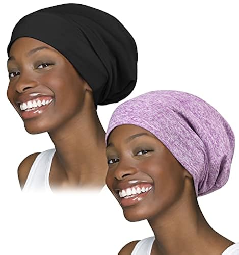 Slap Cap,Women Natural Hair LargeHead Satin Lining Night Cool Sleeping ...