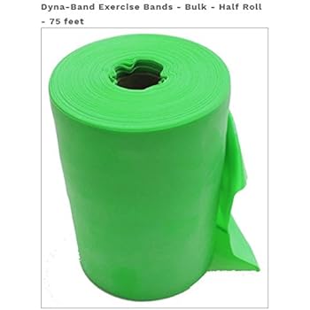 Amazon.com : DYNA-BAND 6ft Green Medium Resistance Band : Exercise ...