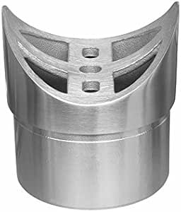 T 316 Stainless Steel Coped Perpendicular Collar Mount for 2" OD Hand ...