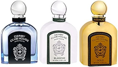 Armaf Derby Club House Collection Men's 3 Piece Perfume Set, Derby Club ...