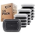 Amazon.com: Freshware Meal Prep Containers 15 Count (Pack of 1 ...