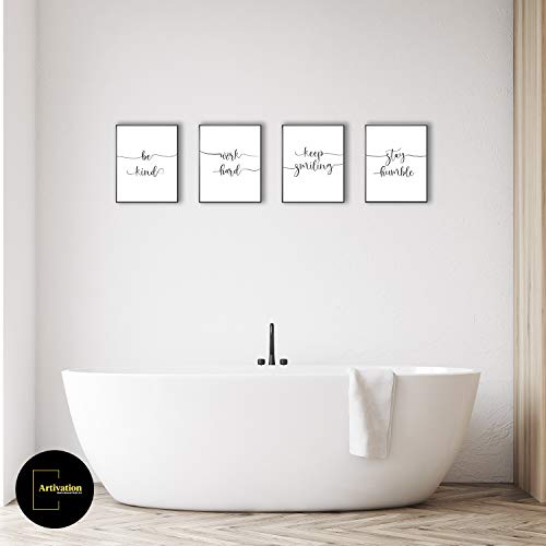 Setof4 8X10" Motivational Posters: Inspirational Wall Art Motivational ...