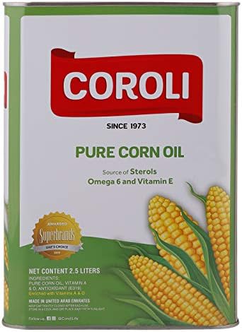 Coroli Corn Oil Tin, 2.5 Liters price in UAE | Amazon UAE | supermarket ...