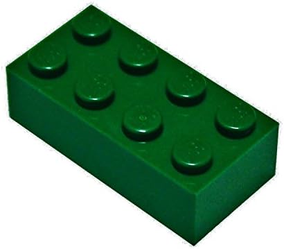 LEGO Parts and Pieces: Dark Green (Earth Green) 2x4 Brick x50 | Pricepulse