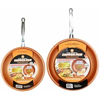 Amazon.com: Copper Chef Round Pan- 10 and 12 Inch 2 Pack: Kitchen & Dining