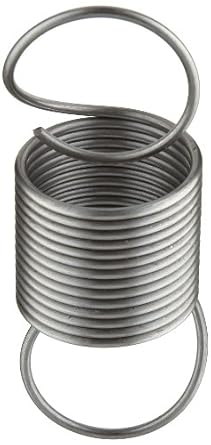 Music Wire Extension Spring, Steel, Inch, 1" OD, 0.063" Wire Size, 3.25 ...