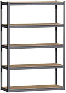Gorilla Rack GRZ8460-5 5-Shelf 48-by-18-by-72-Inch Shelving Unit ...