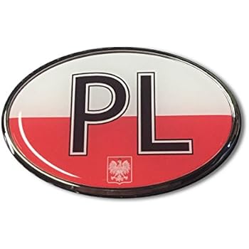 Amazon.com: POLAND flag Emblem Proud Car OVAL Domed sticker 3D 3.25"x 2 ...