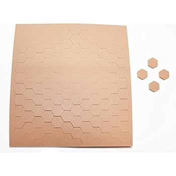Self-Adhesive Hexagon Foam Cabinet Bumper Pads - Brown 210 - - Amazon.com