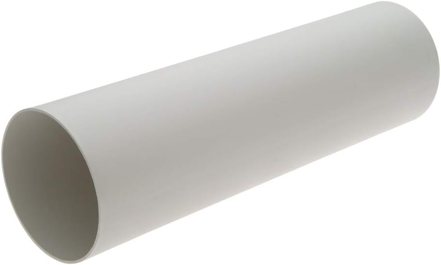 PVC Plastic Solid Ducting Pipe 100mm / 4″ Diameter 350mm Long/Wall ...