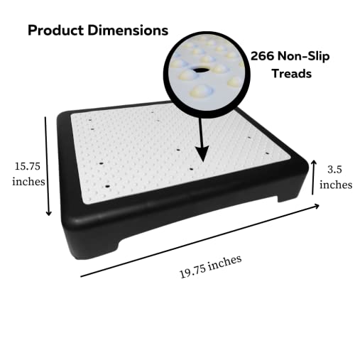 Evelots Mobility Half Step Riser Stool-3.5 Inches High Platform-Non ...