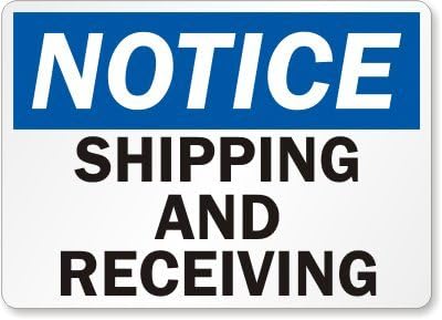 Amazon.com: Notice: Shipping and Receiving, Laminated Vinyl Labels, 14 ...
