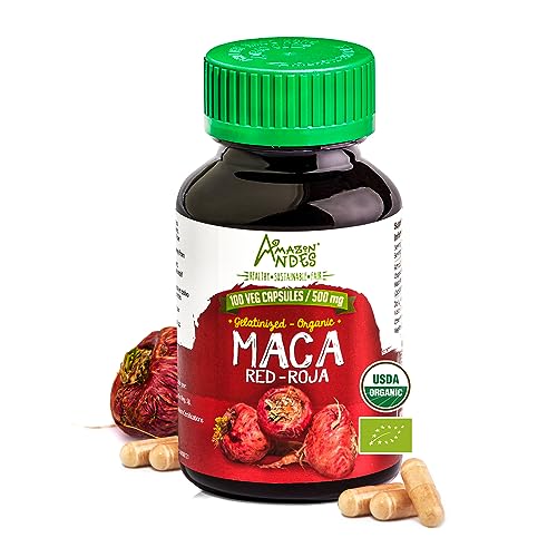 Amazon Andes Red maca Root Capsules - Female Health Supplement ...