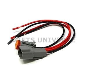 Amazon.com: Deutsch DT 2-pin Pigtail Kit, 14AWG Pure Copper GPT Wire ...