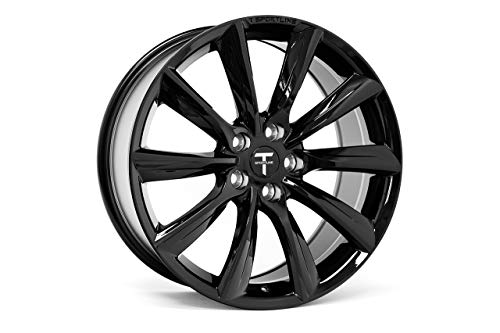 19″ TST Tesla Model 3 Flow Forged Wheel Set in Gloss Black (Square ...