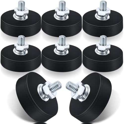 8 Pcs Rubber Coated Magnets, Bolt on Magnets with M4 Male Threaded ...