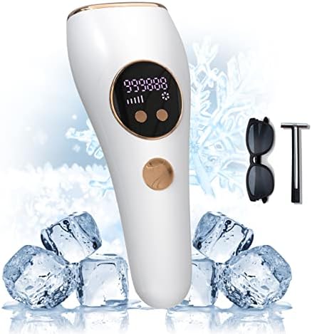 IPL Hair Removal Device with Ice Cooling 999,000 Flashes Laser Hair ...