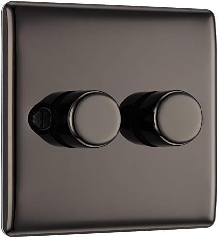 BG Electrical Intelligent Double Wall Dimmer Switch, 2 Way, Raised ...