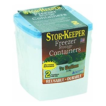 Amazon.com: Arrow Plastic Stor-Keeper Freezer Storage Containers - 1 ...
