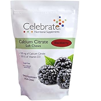 Amazon.com: Celebrate Calcium Citrate Soft Chews - 500 mg - BlackBerry ...