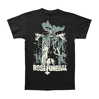 Amazon.com: Rose Funeral Men's Bomb T-shirt Small Black: Clothing