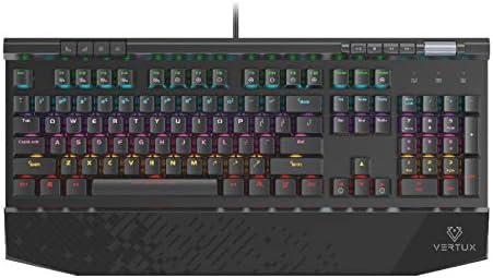Vertux Tungsten Hyper Action Mechanical Gaming Keyboard MX Cherry Black ...